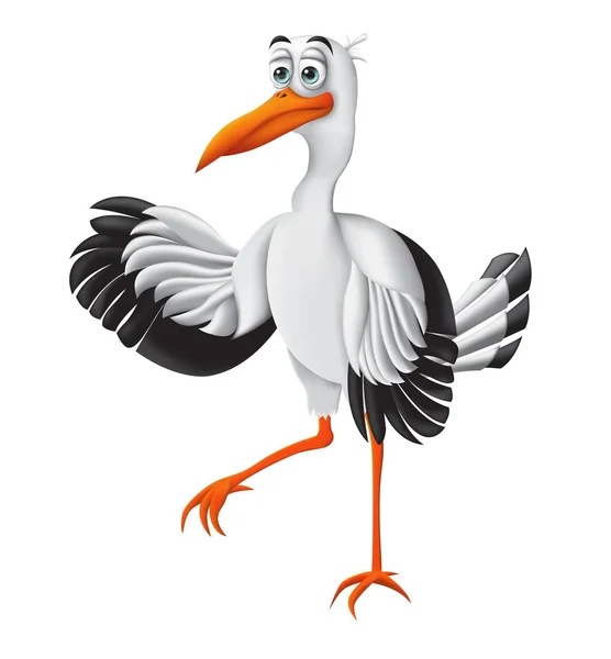 Stork cartoon character Vector Art Stock Images | Depositphotos