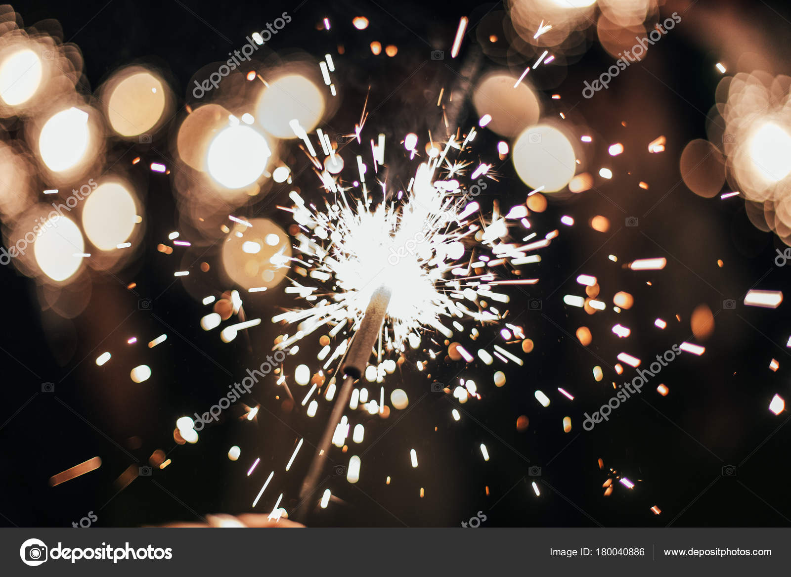 Firework Sparks Holiday Party Celebration — Stock Photo © svetaya ...