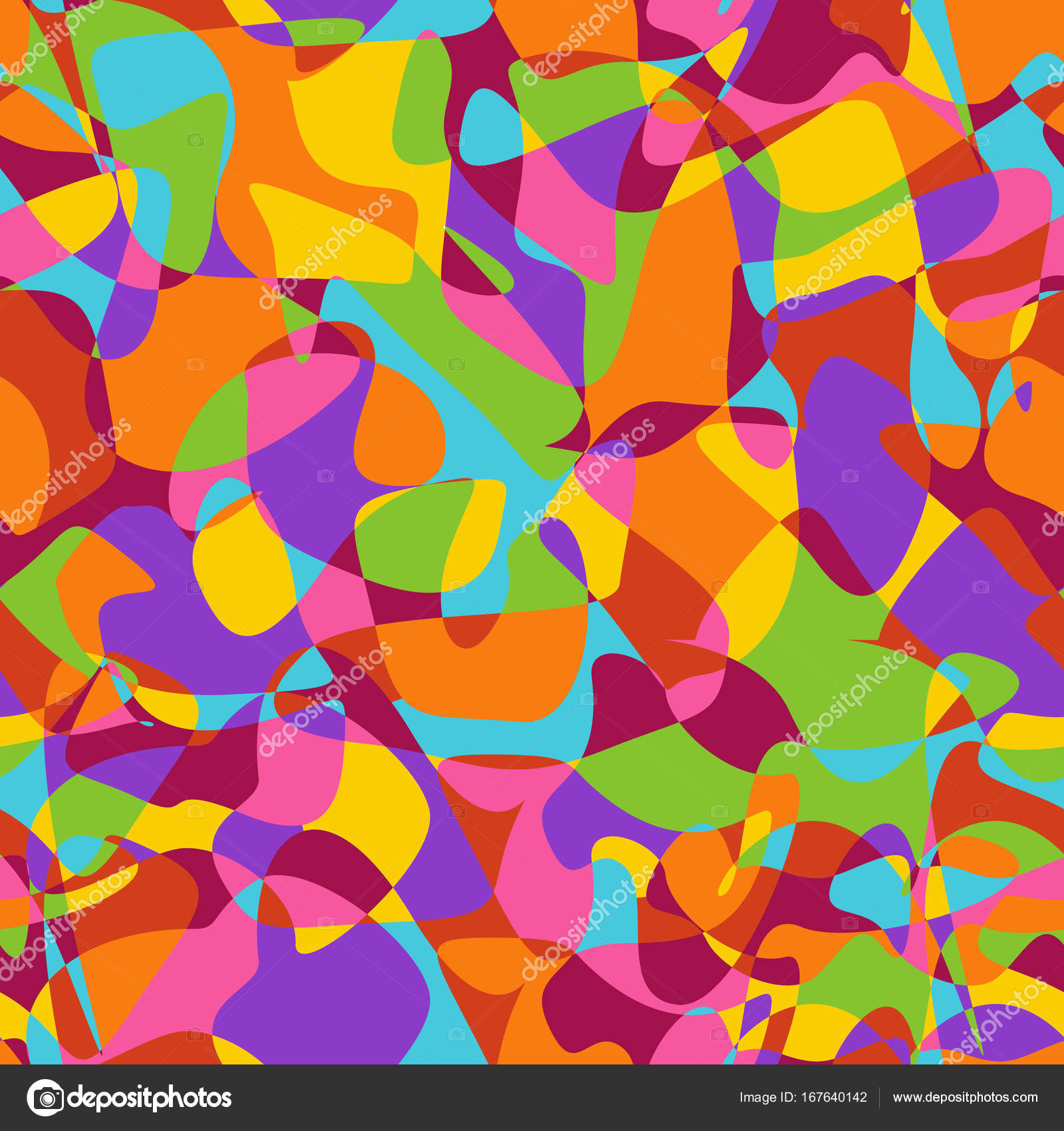 Overlapping and Divided Shapes Seamless Pattern Stock Vector by ...