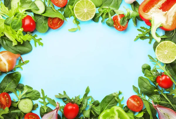 Healthy Food Background Various Green Herbs Mushrooms Vegetables ...