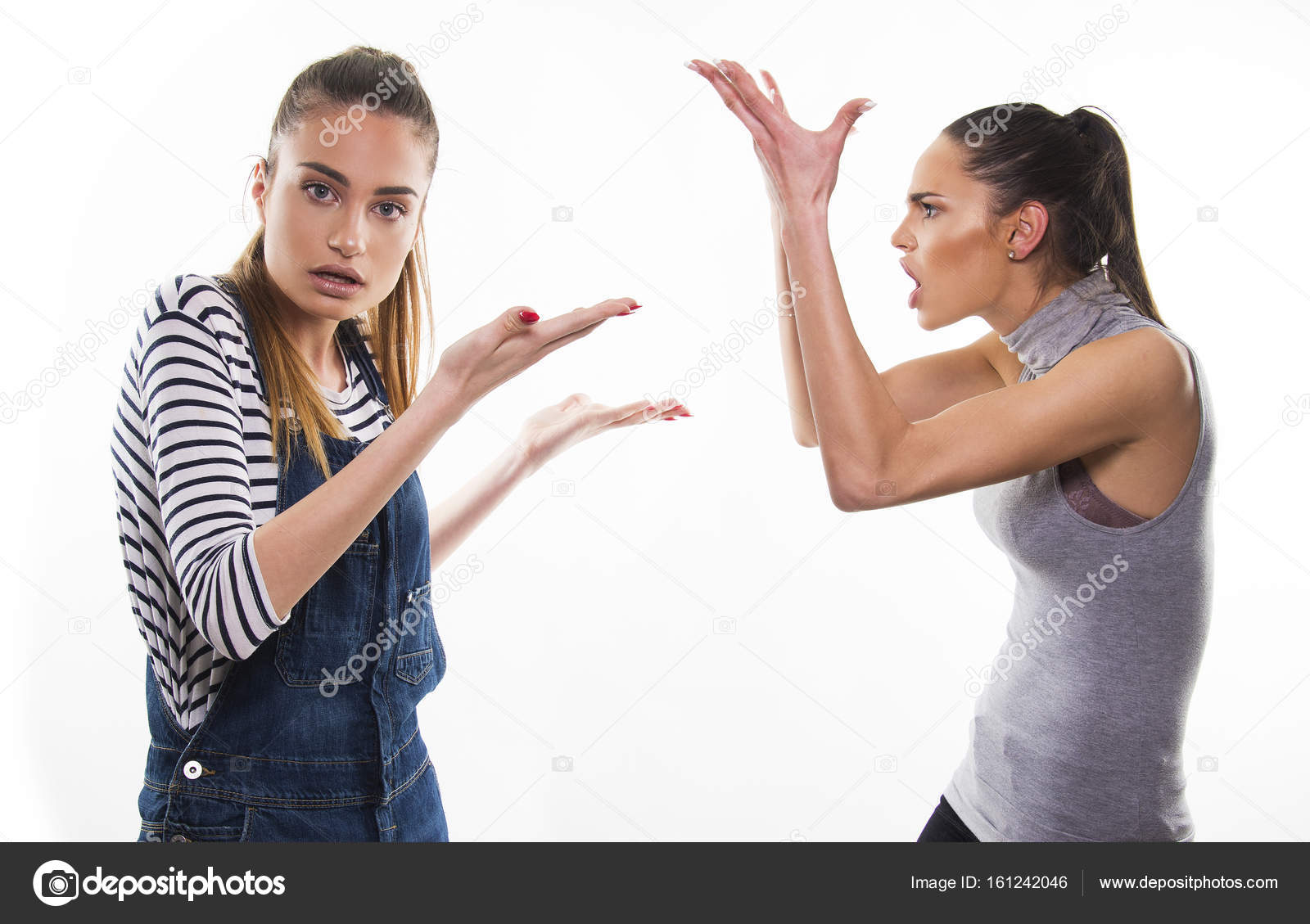 Two girls having a fight ⬇ Stock Photo, Image by © orea.cretive.media ...