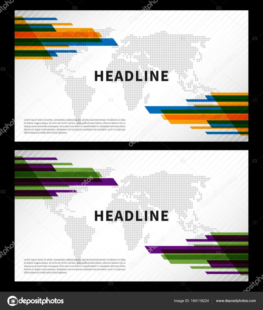 Abstract cover with world map vector illustration Stock Vector by ...