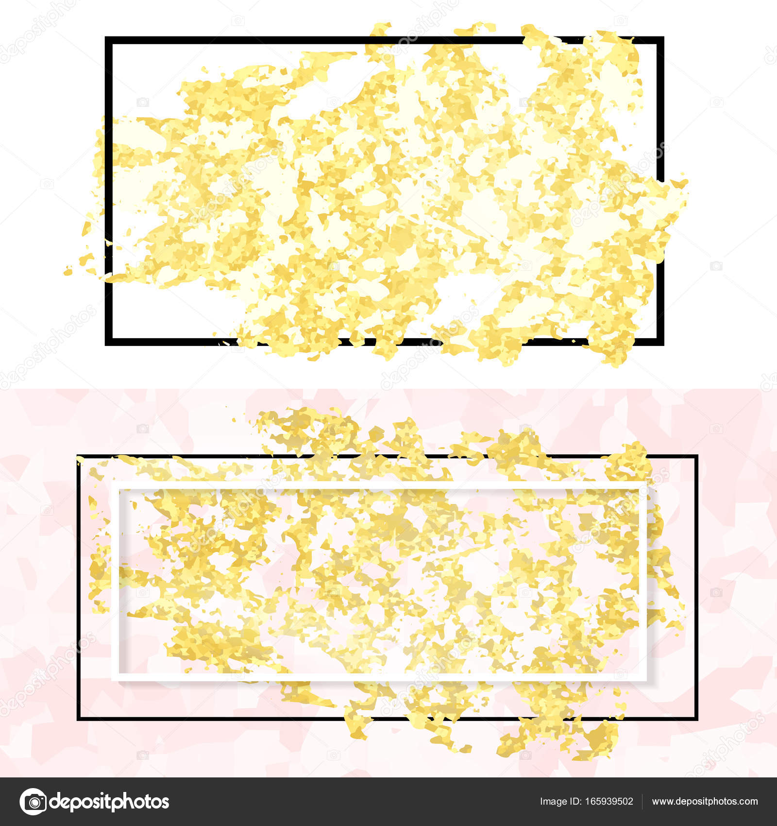 Gold smear and frame Stock Vector by ©apagafonova 165939502