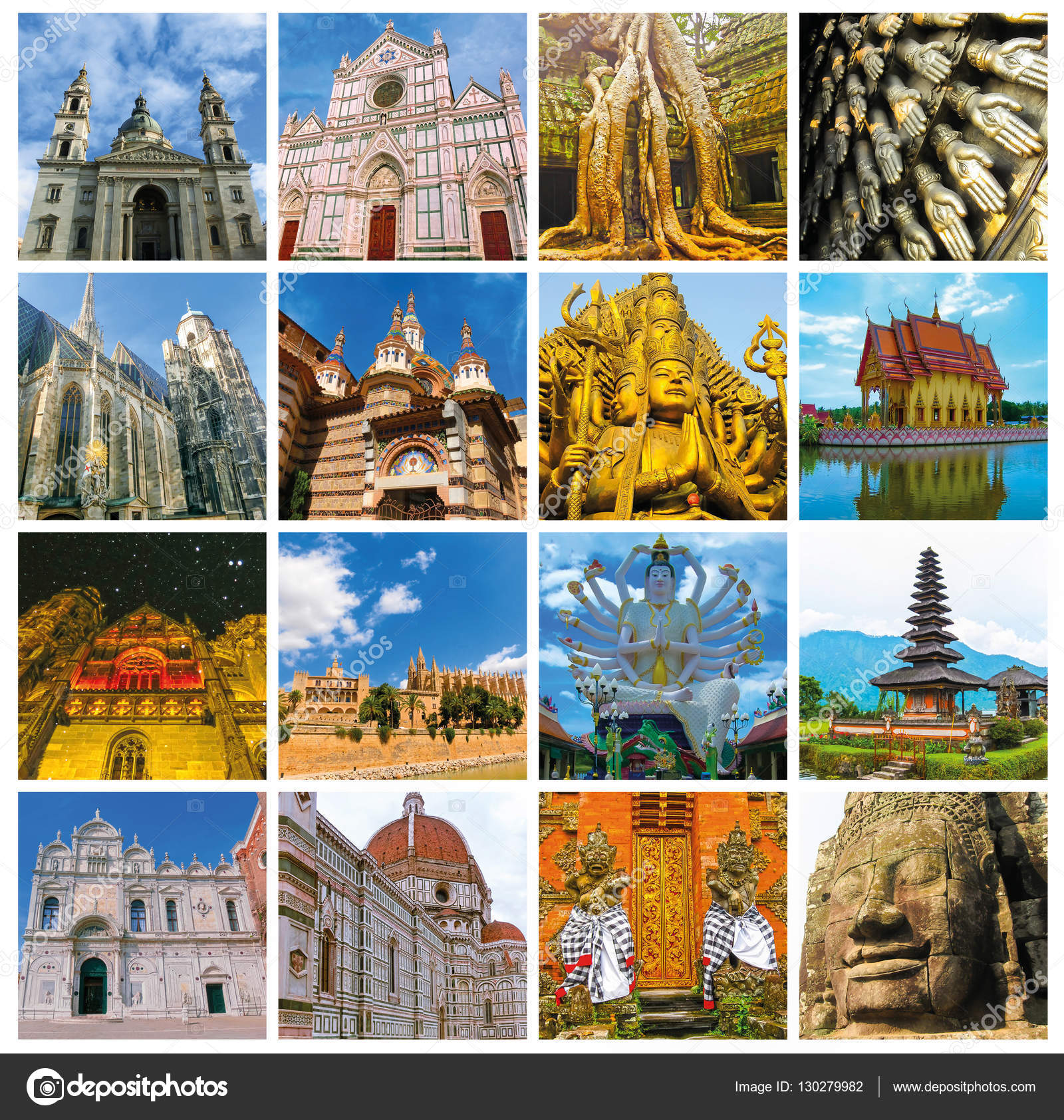 Landmarks Of The World Collage