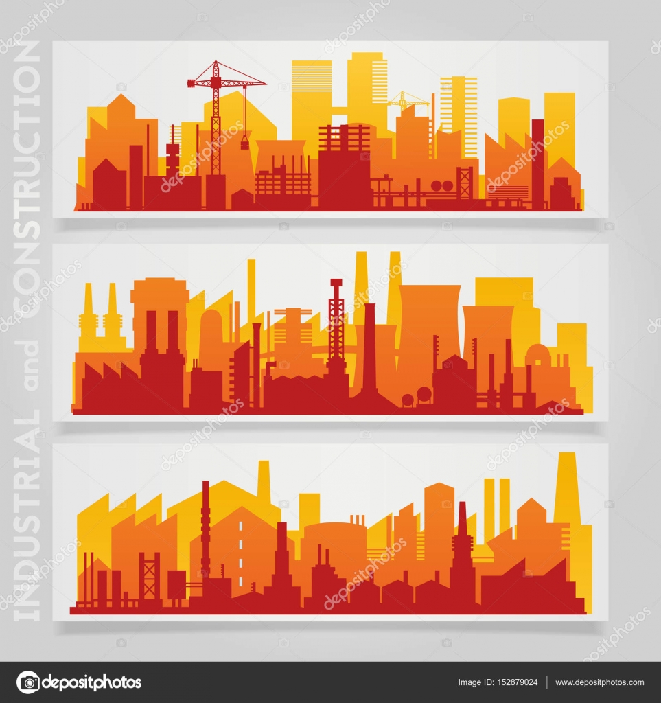 Industrial Skyline Vector