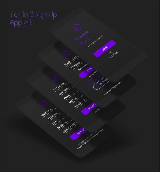 Trendy Responsive Mobile Templates Login Registration Mobile App ...