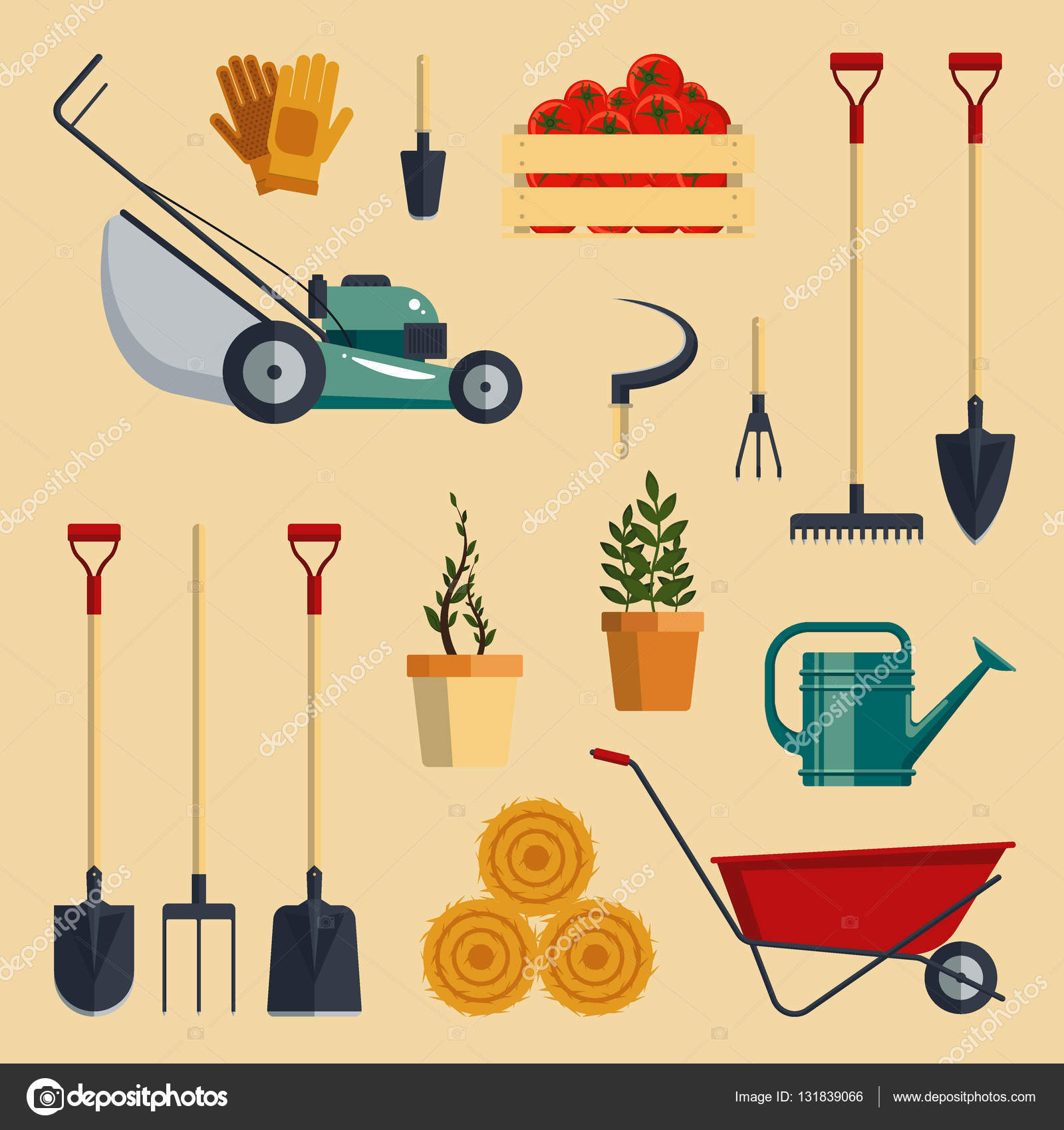 Farmer Tools Clipart Pictures