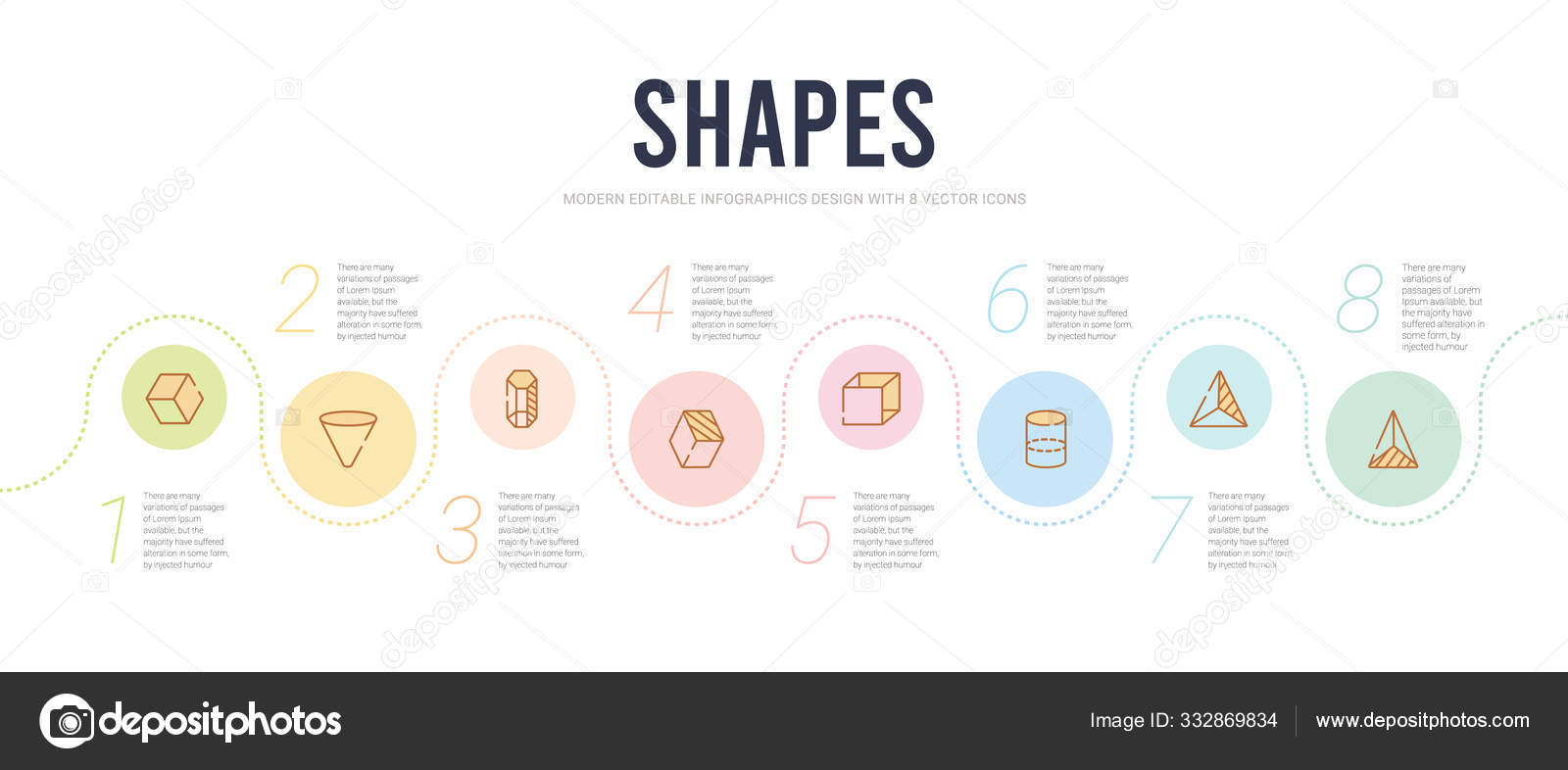 Shapes concept infographic design template. included triangular Stock ... Shapes concept infographic design template. included triangular Stock ...