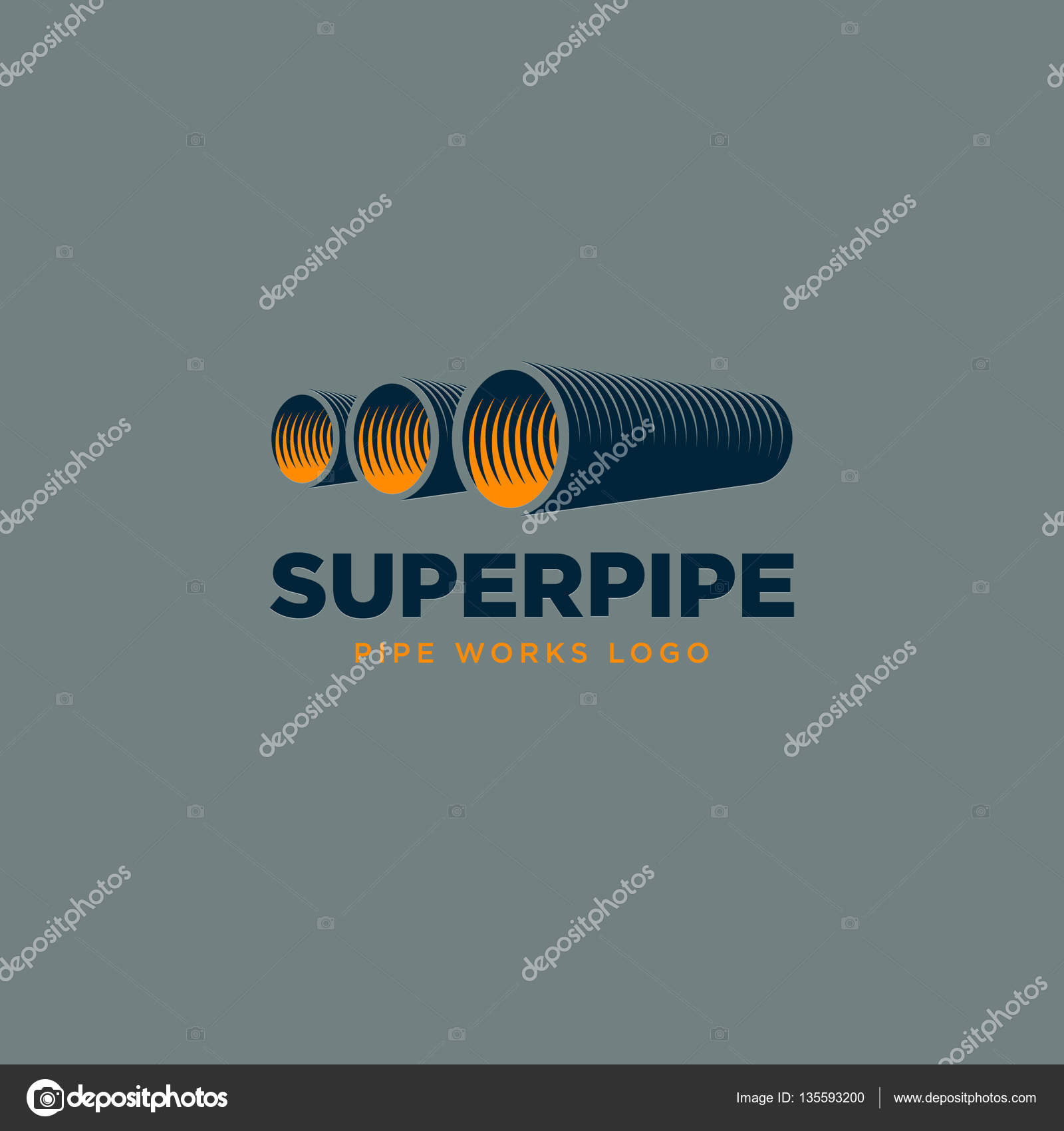 Pipes Logo. Pipes emblem. Pipeline icon. Stock Vector Image by ©Nataly ...