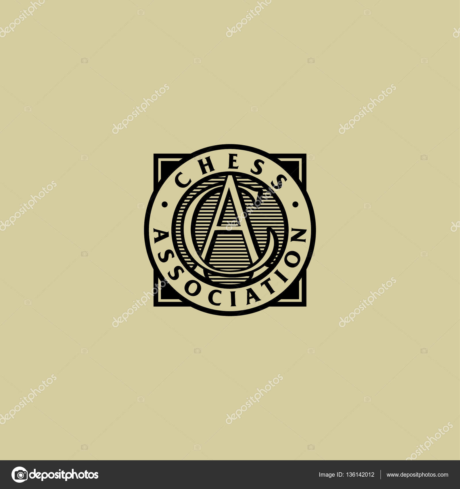 Chess Association heraldic logo. Stock Vector Image by ©Nataly_314 ...