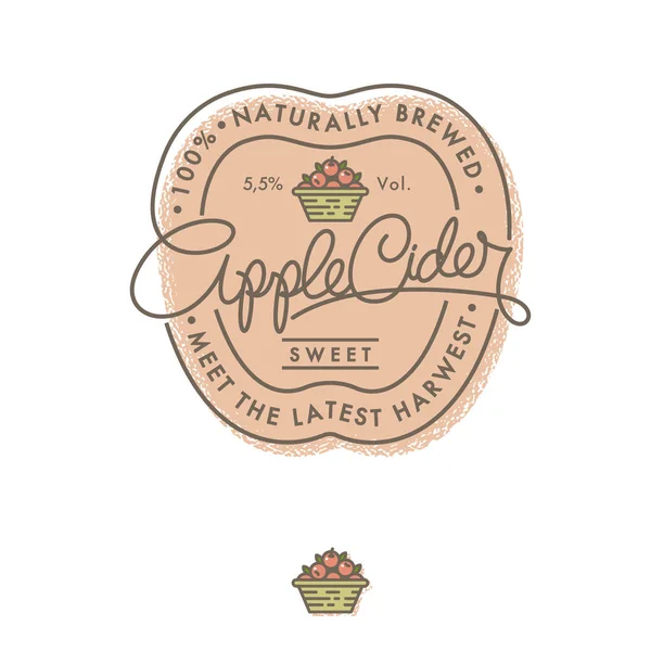 Cider logo and label. Retro lettering. Stock Vector Image by ©Nataly ...