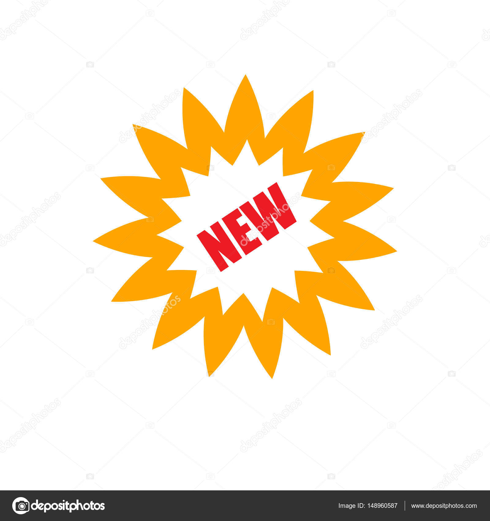 New Logo. Novelty icon. Stock Vector by ©Nataly_314 148960587