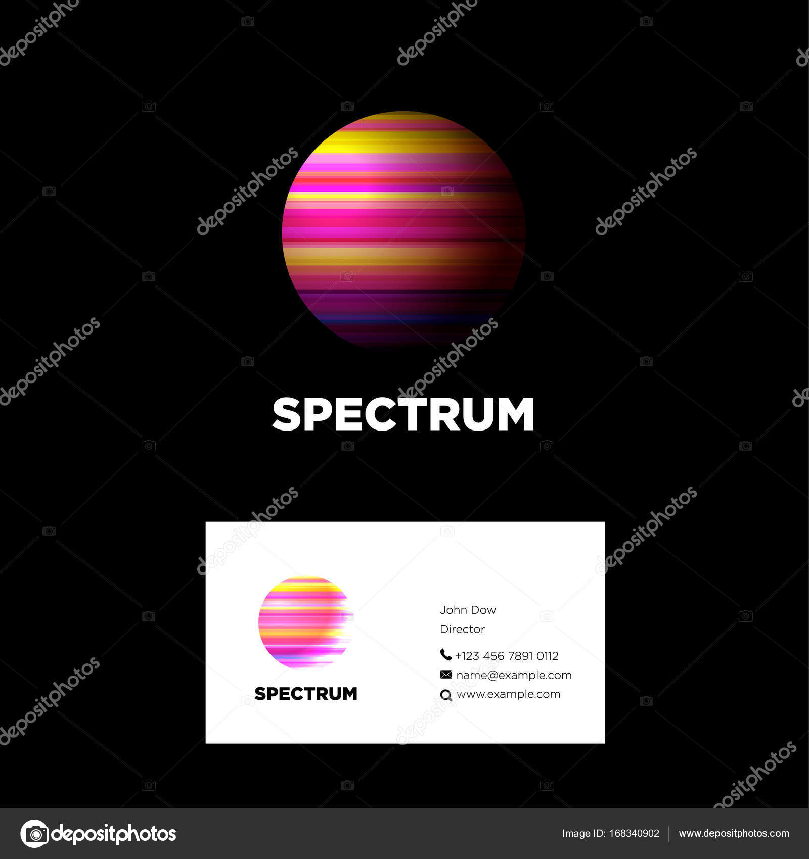 Spectrum logo. Color planet logo. Planet emblems. Stock Vector Image by ...