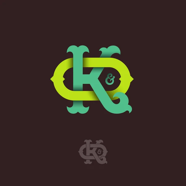 Intertwined letters Vector Art Stock Images | Depositphotos