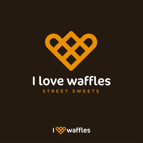 Waffles logo imágenes de stock de arte vectorial | Depositphotos