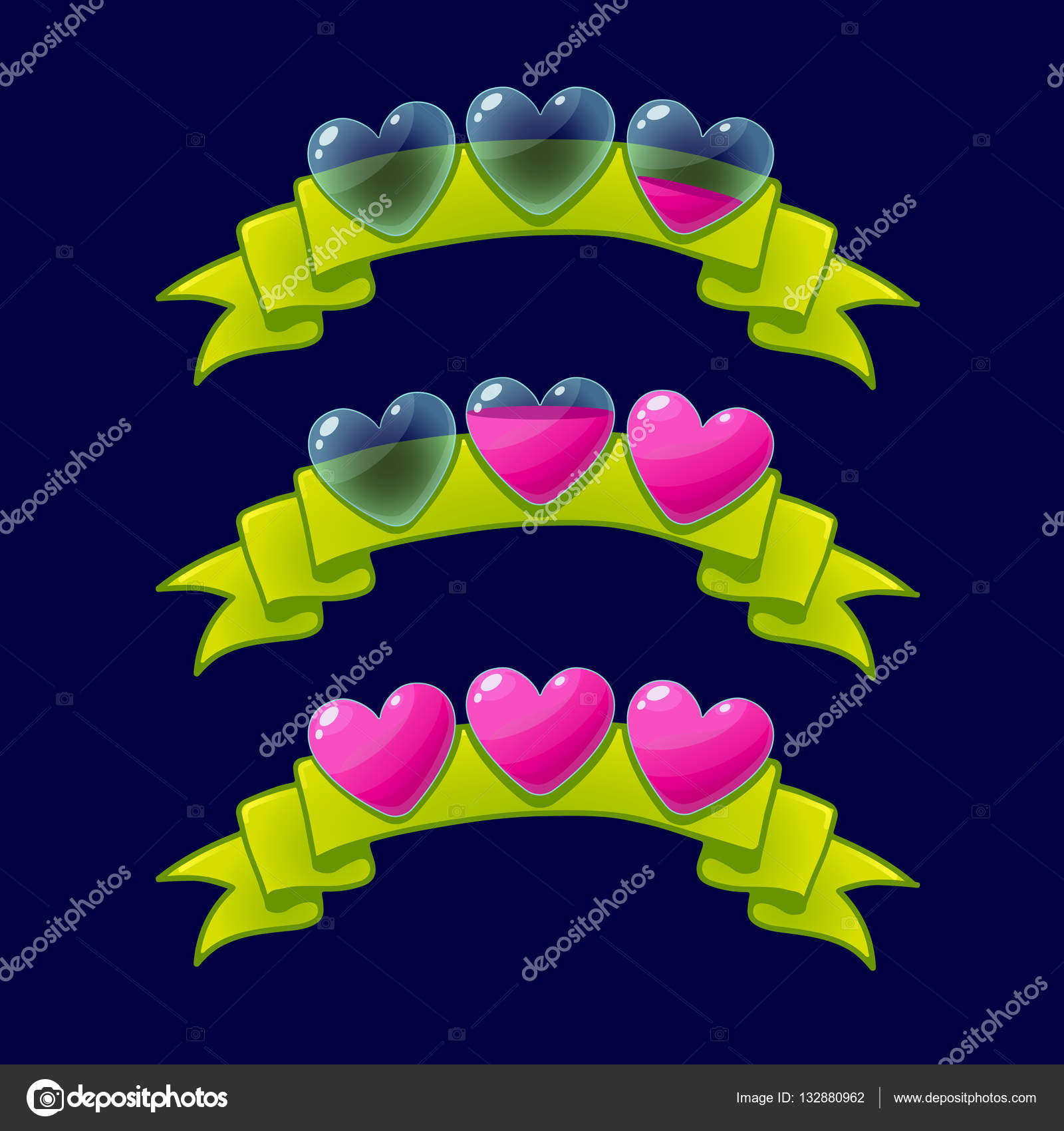 Cartoon game XP rating icons, Stock Vector Image by ©kalita.katsiaryna ...