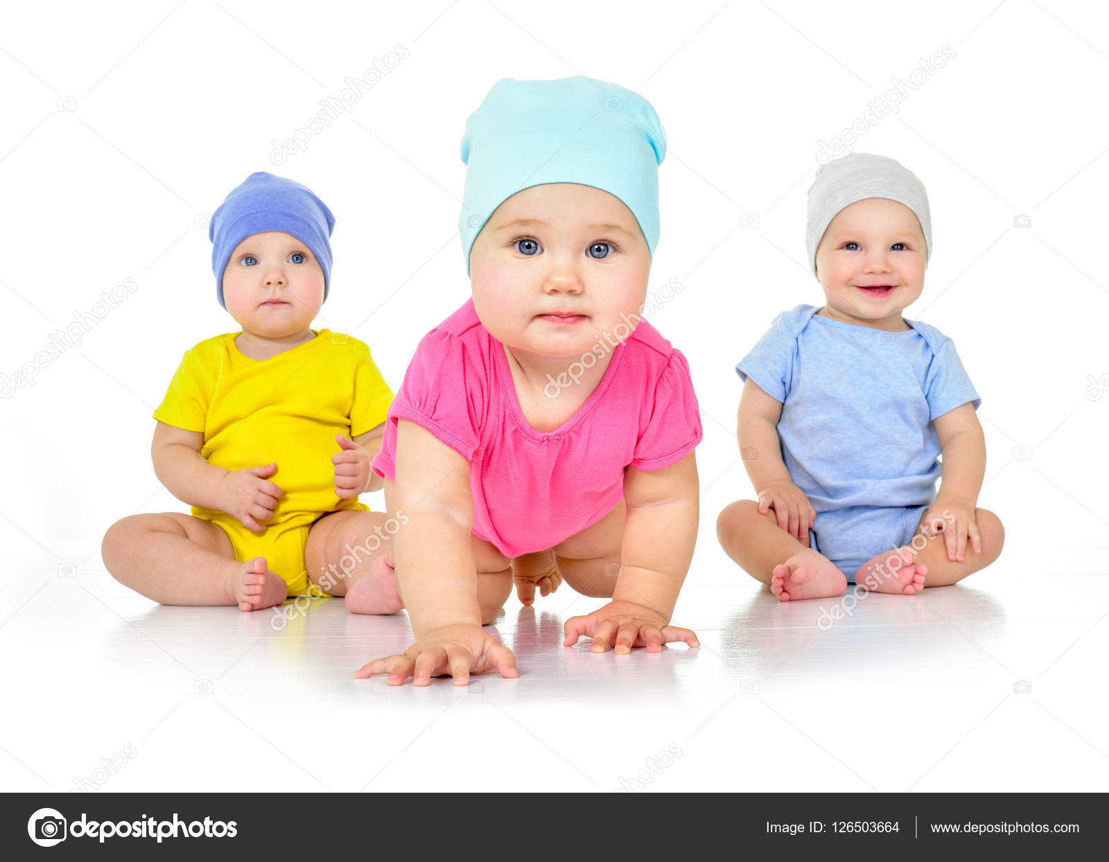 Happy Group Of Babies