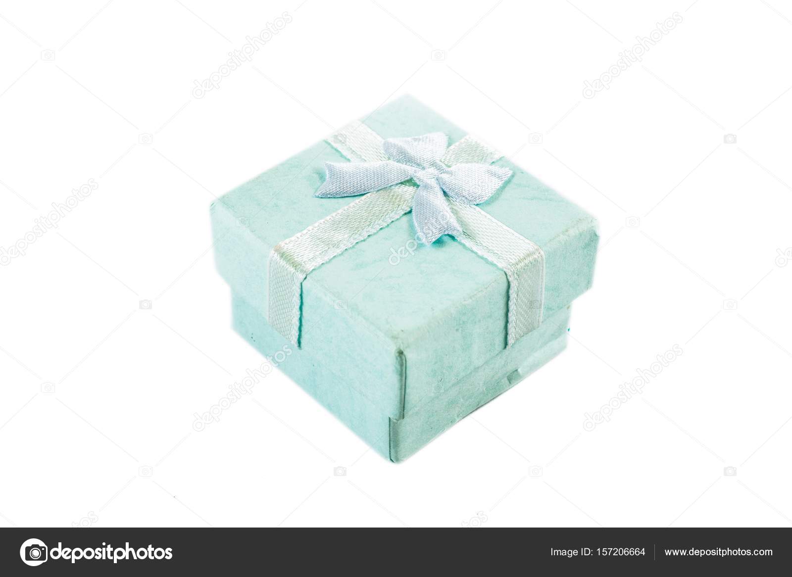 Classic paper small gift box for present wrapping with white background ...