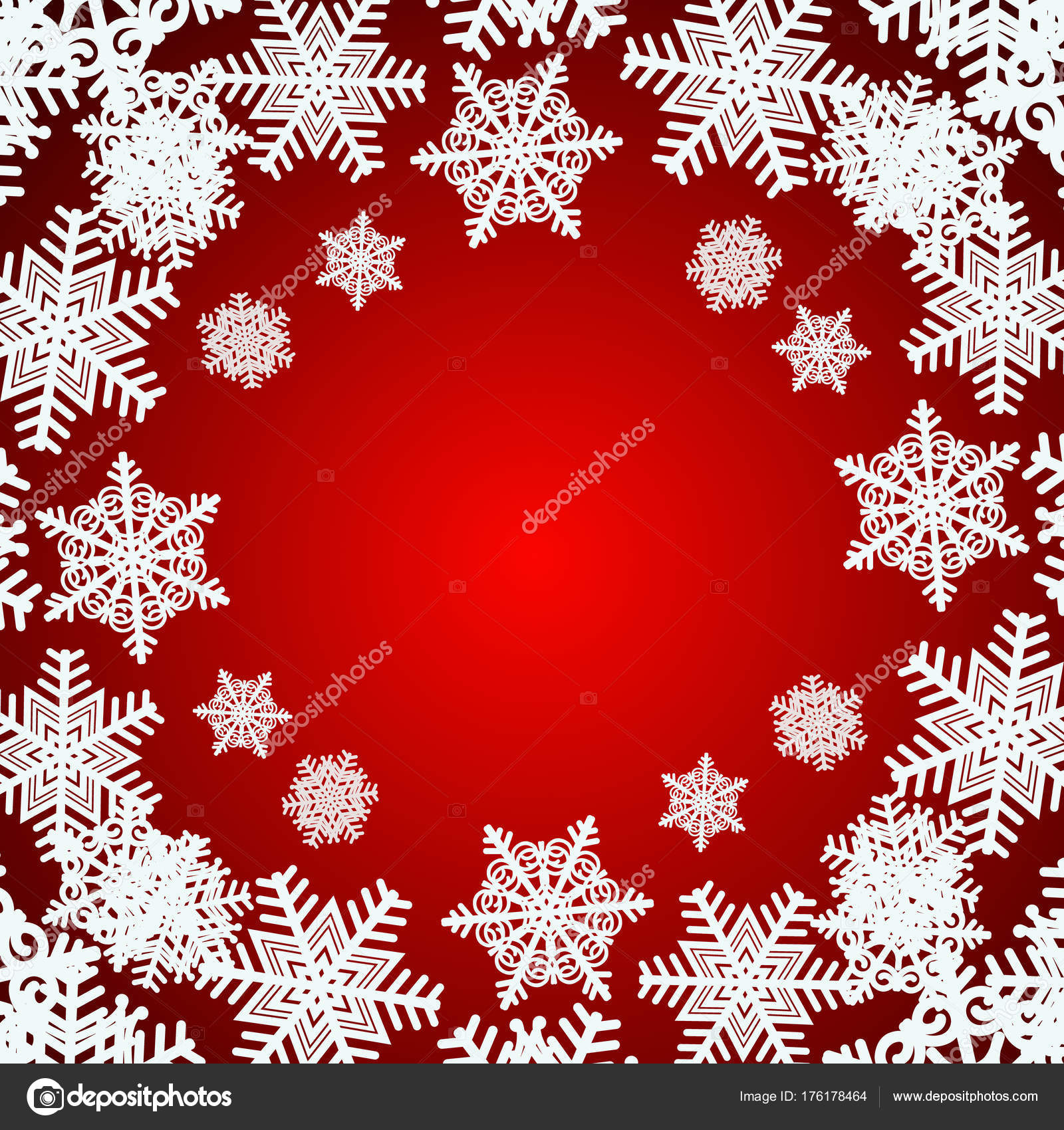 Red snowflakes background. Illustration. ⬇ Stock Photo, Image by ...