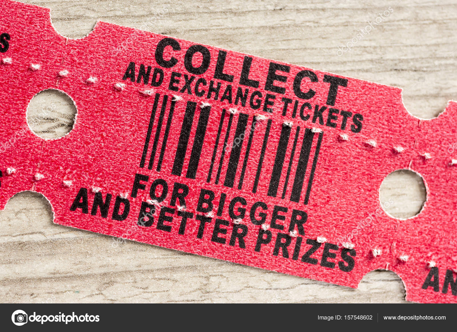 Red arcade prize ticket Stock Photo by ©purpleanvil 157548602