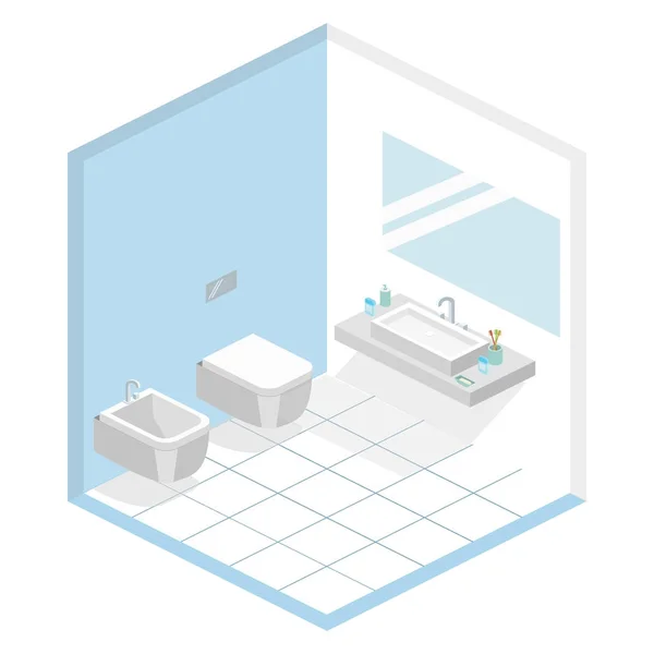 Vector isometric bathroom icon — Stock Vector © tele52 #14472029