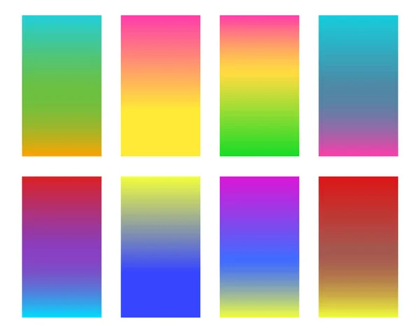 A set of color gradients for the background and wallpaper of the screen ...