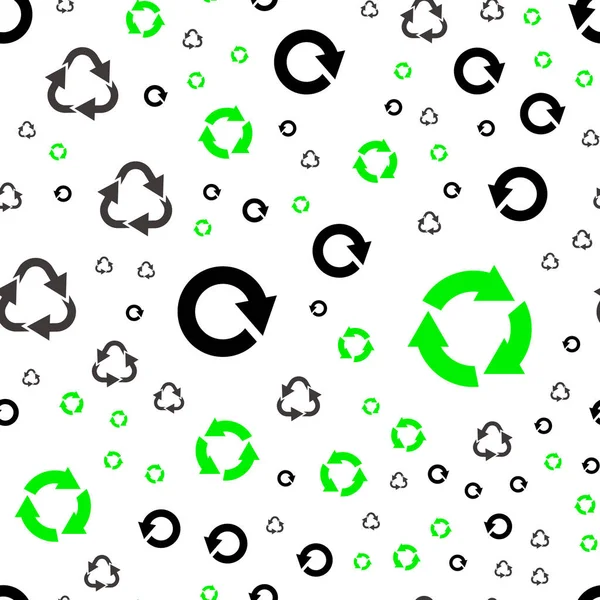 Seamless pattern with recycle symbols. — Stock Vector © oshelga #140719330