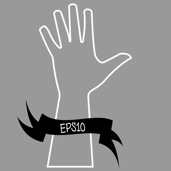 Vector illustration of shocker hand symbol. JDM sign. Stock Vector ...