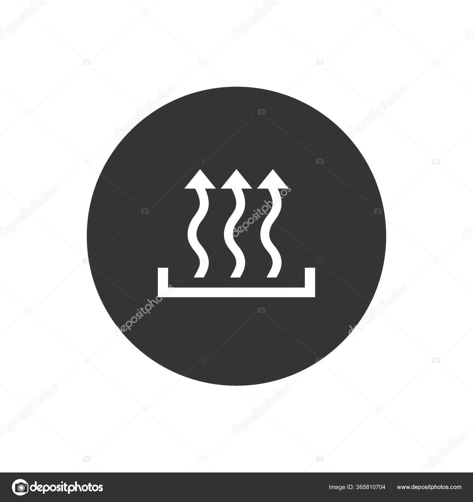 Ícone Calor Três Seta Para Cima Conceito Vetor vetor(es) de stock de ...