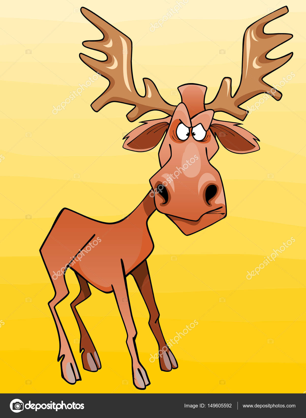 Alce De Dibujos Animados