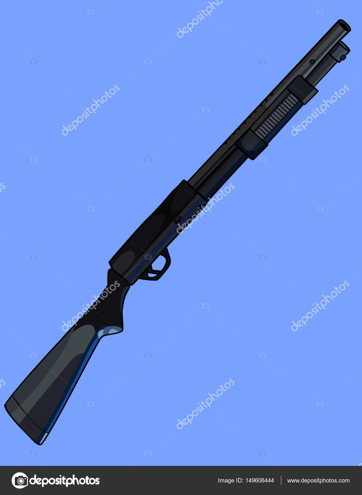 Cartoon Pump Shotgun