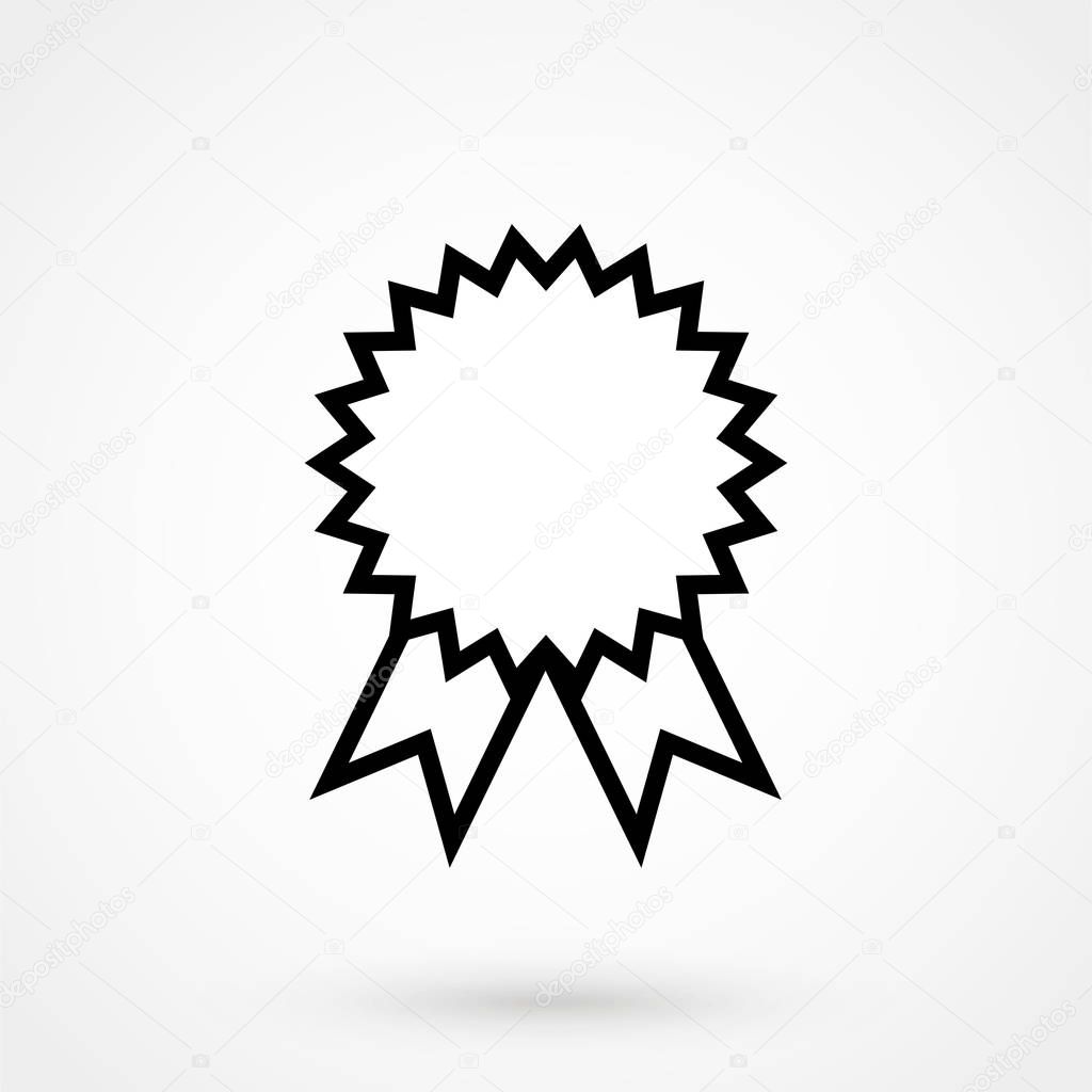 Pictograf a de dise o simple premio sobre un fondo blanco. Ilustraci n ...