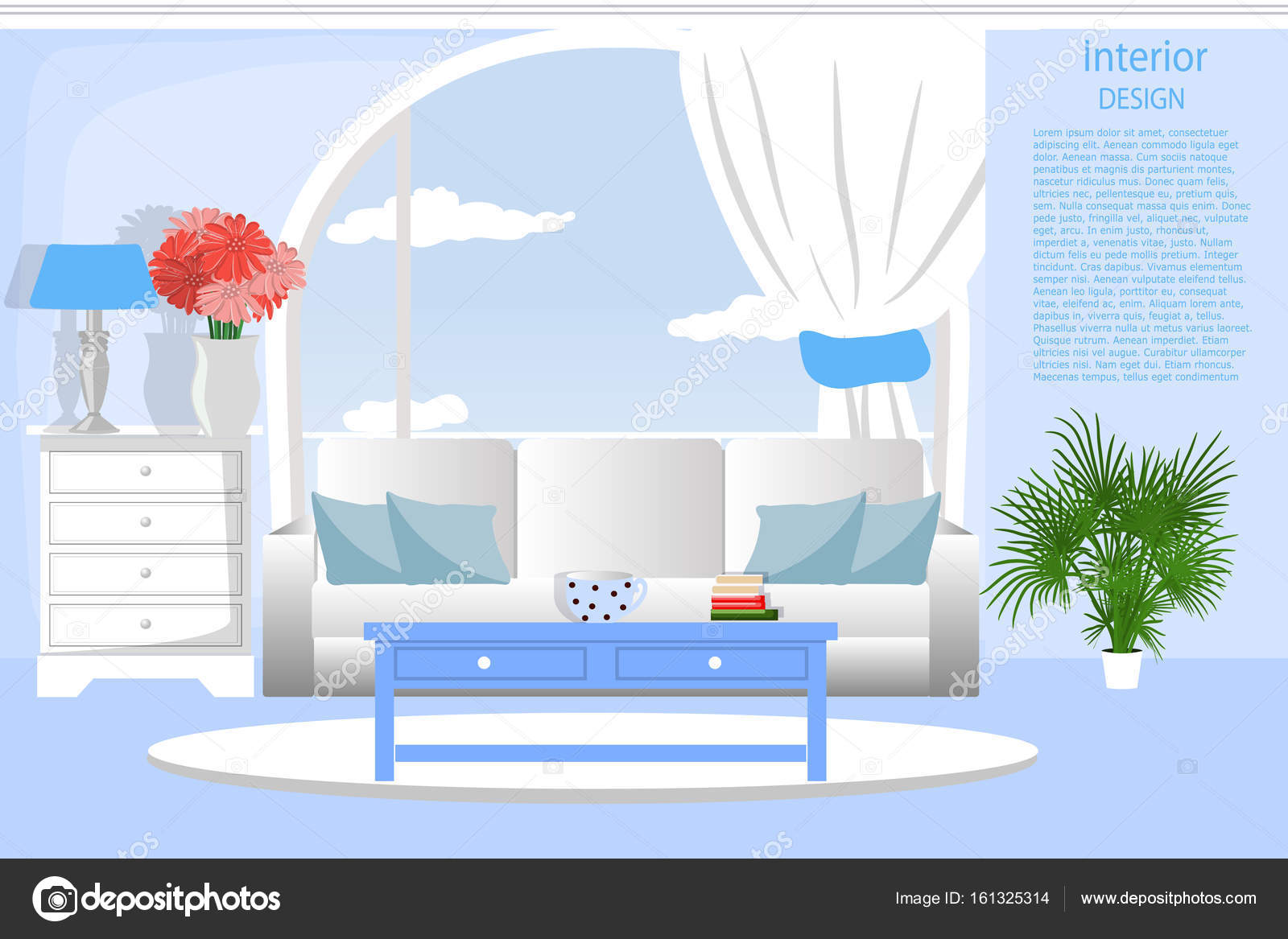 Big Living Room Cartoon