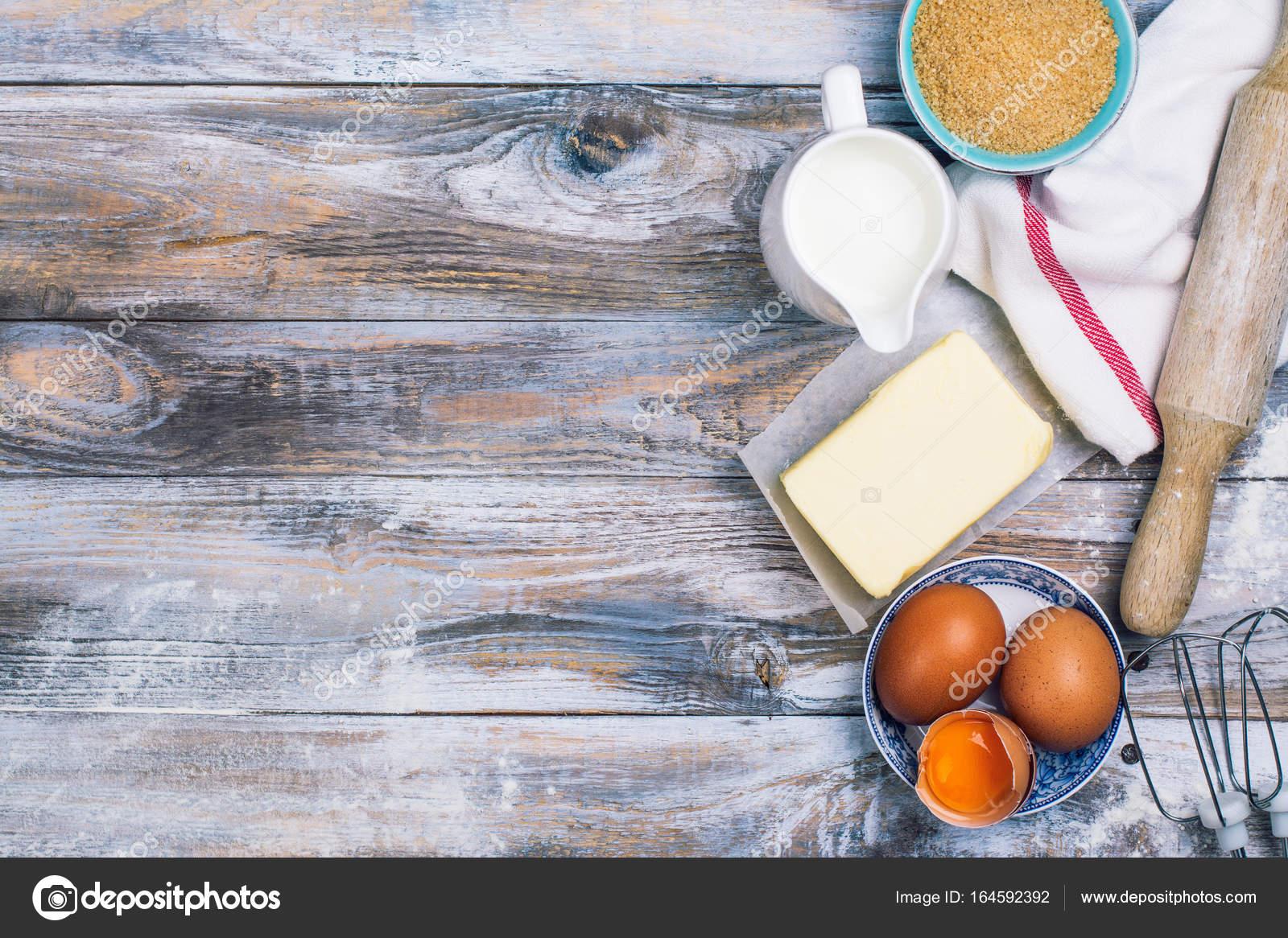 Top view of baking background Stock Photo by ©happy_lark 164592392