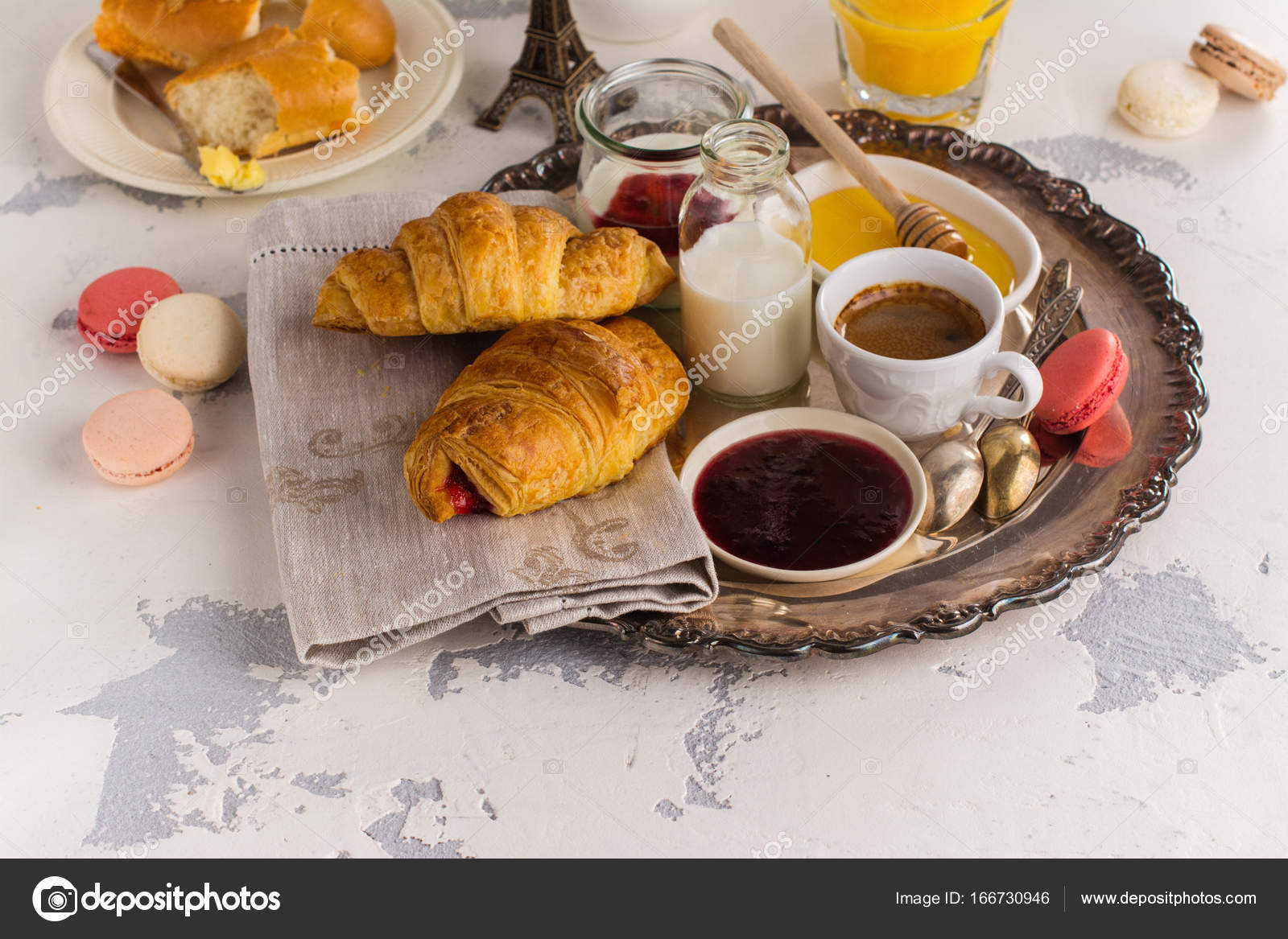 Typical French Breakfast