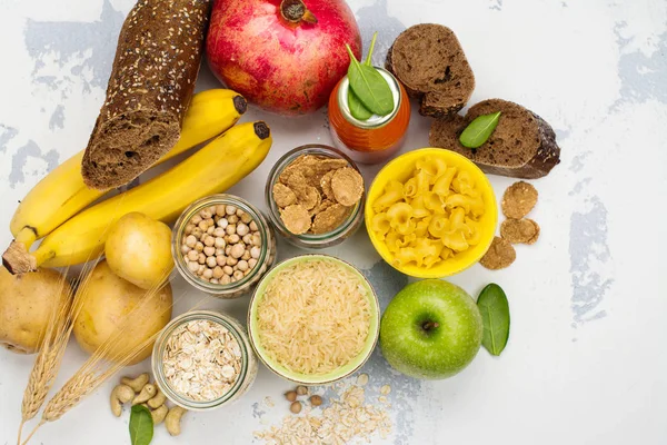 products rich of complex carbohydrates - Stock Image - Everypixel