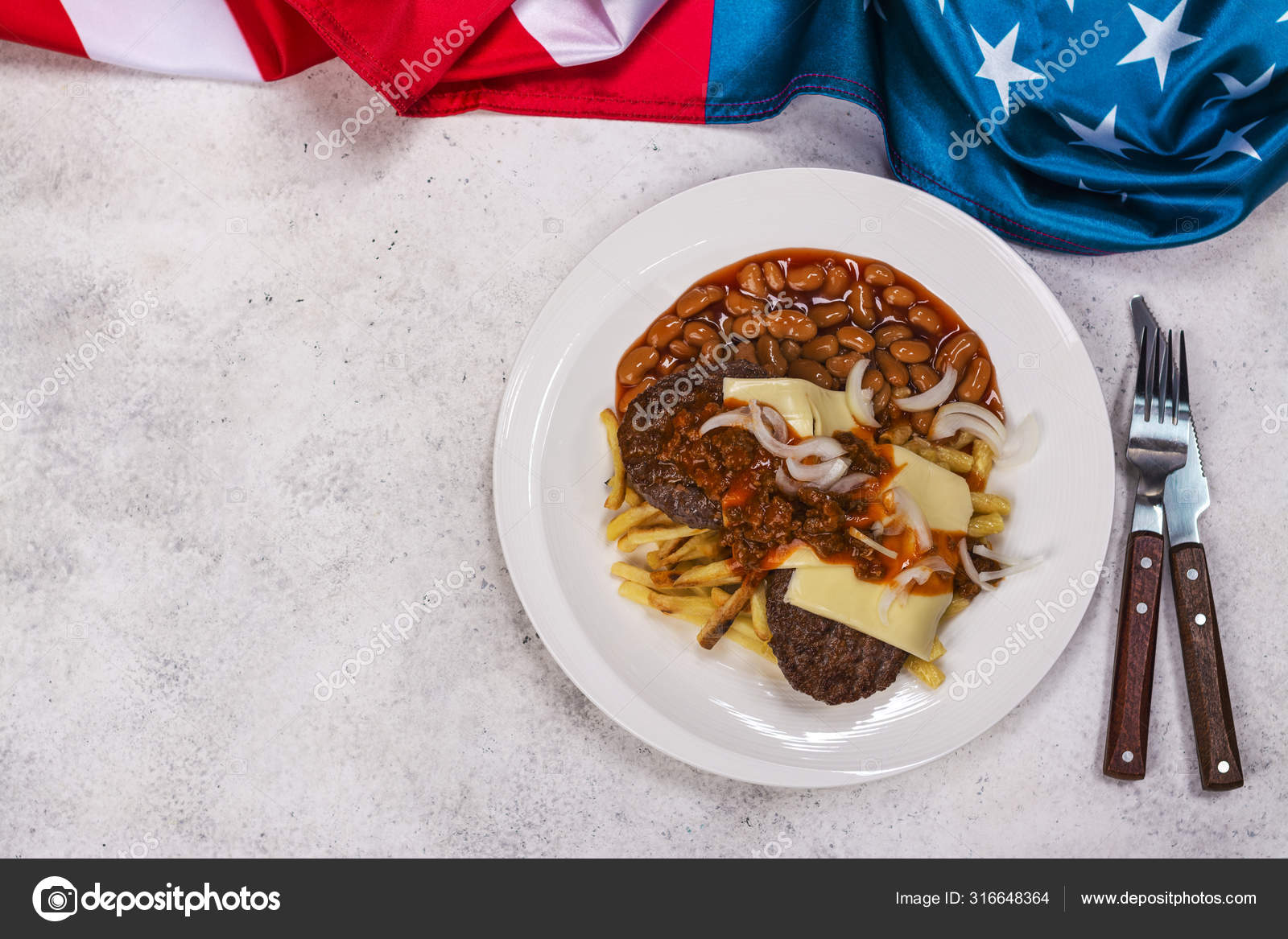 Garbage plate dish Stock Photo by ©happy_lark 316648364
