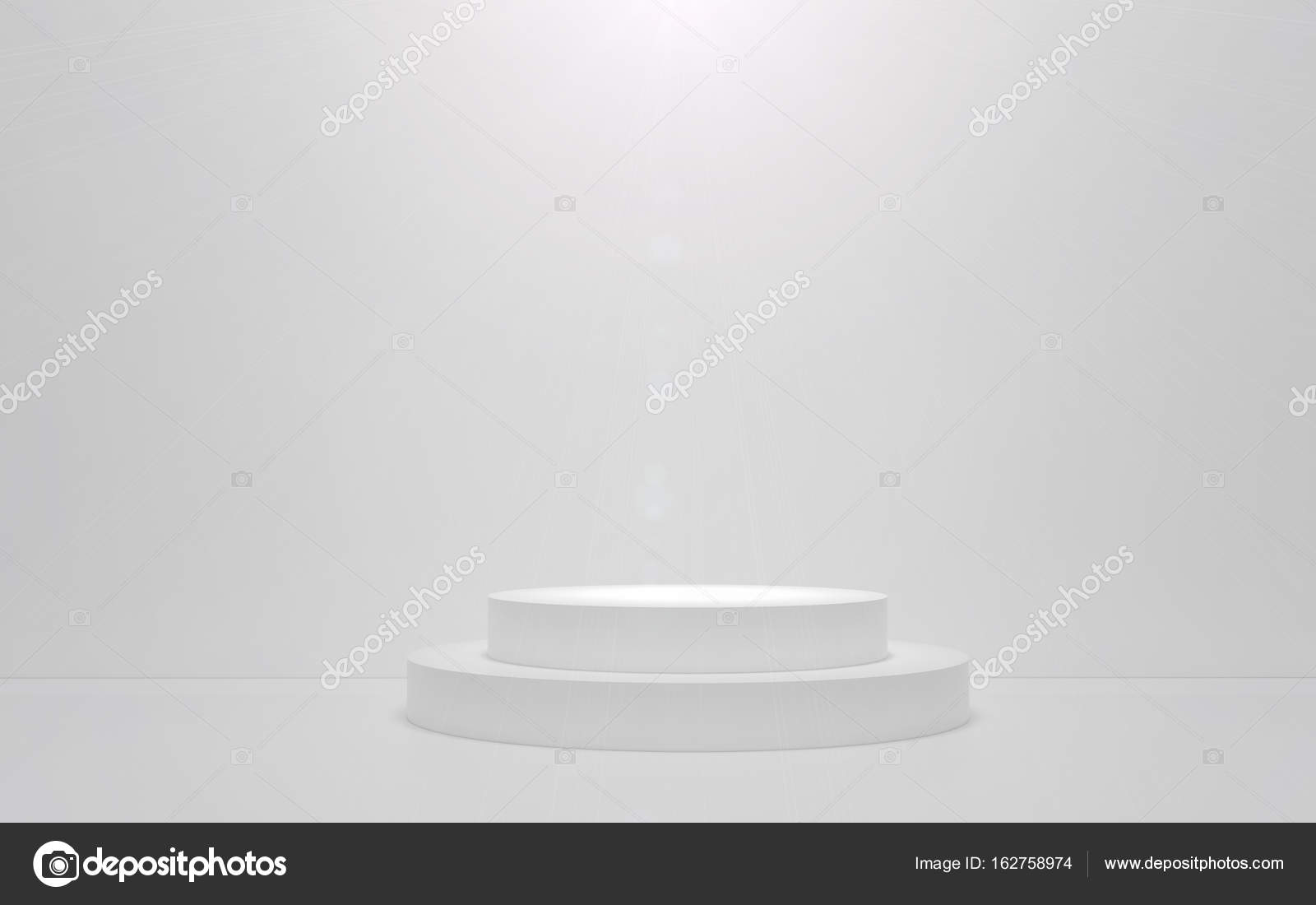 White podium on a white background. 3d render Stock Photo by ©helga1981 ...