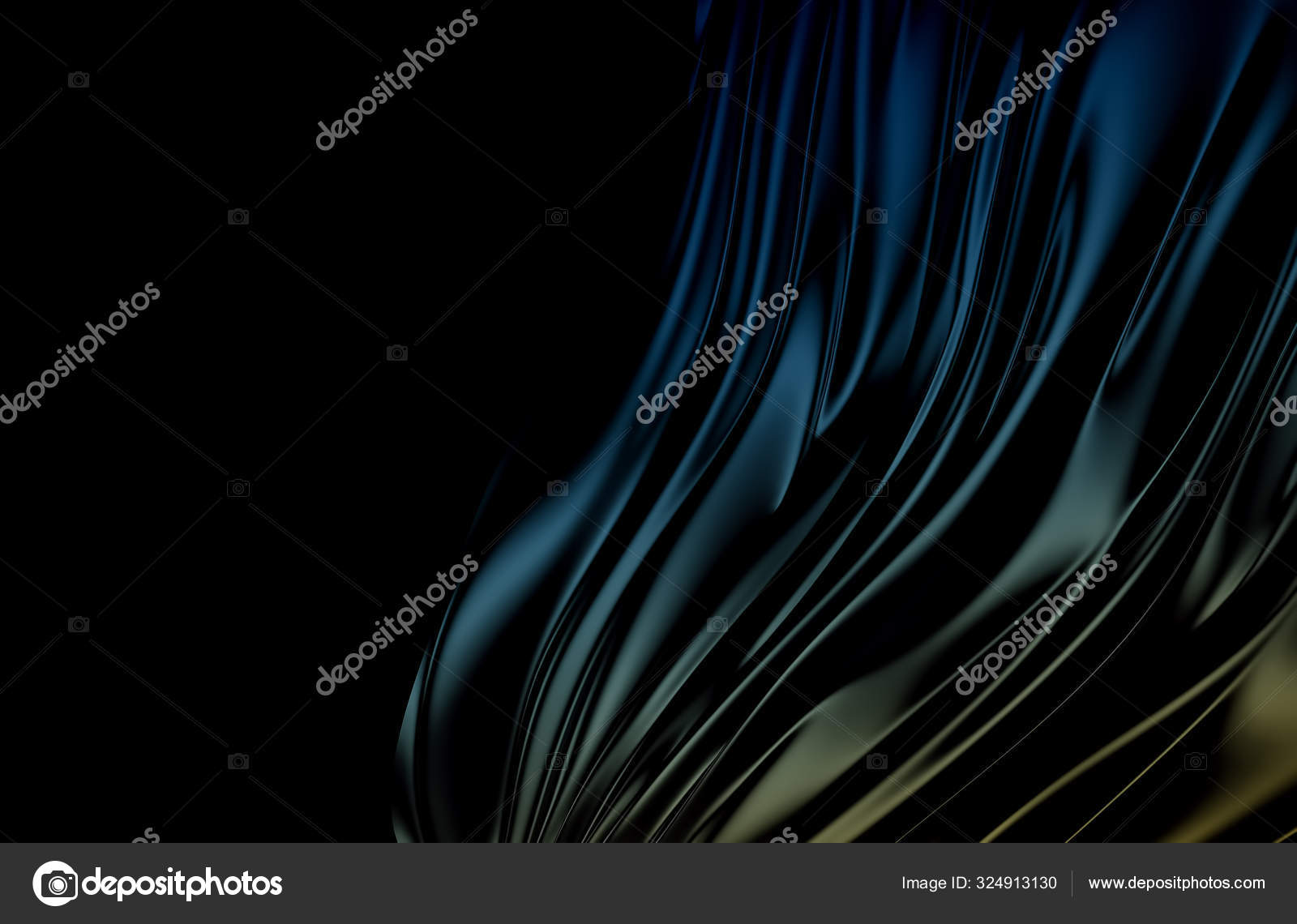 Colour wavy background color splash, elegant classy design. 3d render ...