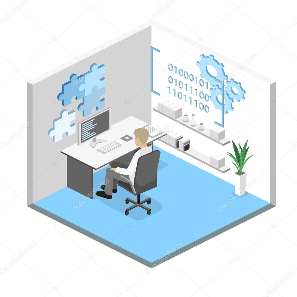 Illustration of office software — Stock Vector © reenya #130487392