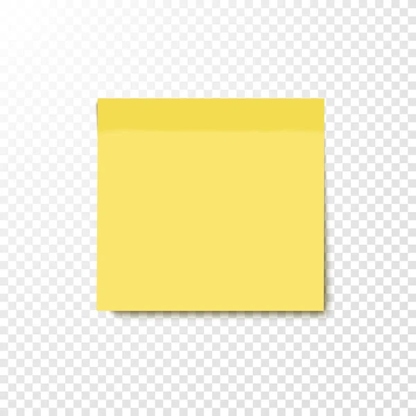 Yellow Sticky Notes Vector Illustration Isolated White Background ...