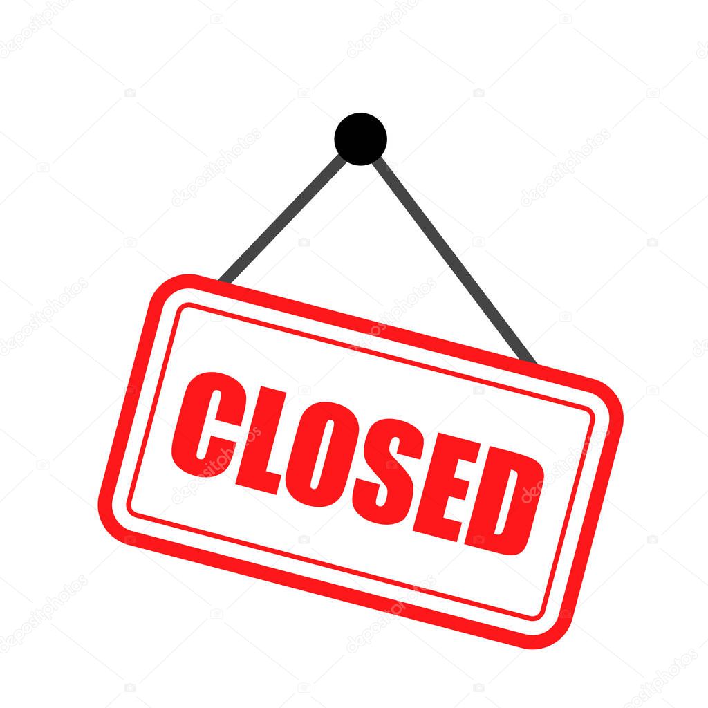 Icono cerrado ilustración vector signo símbolo 2024