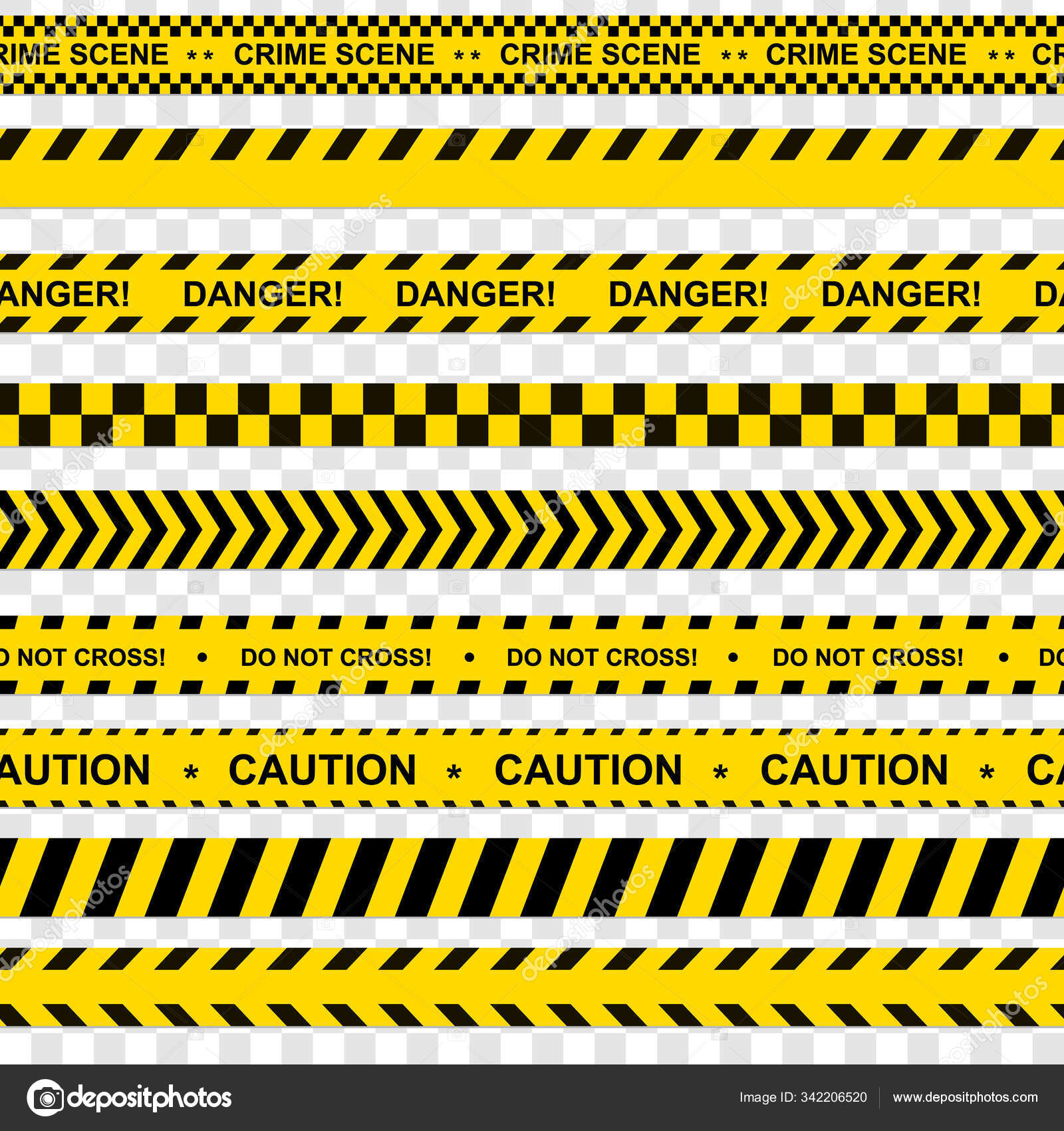 Crime Scene Tape Vector