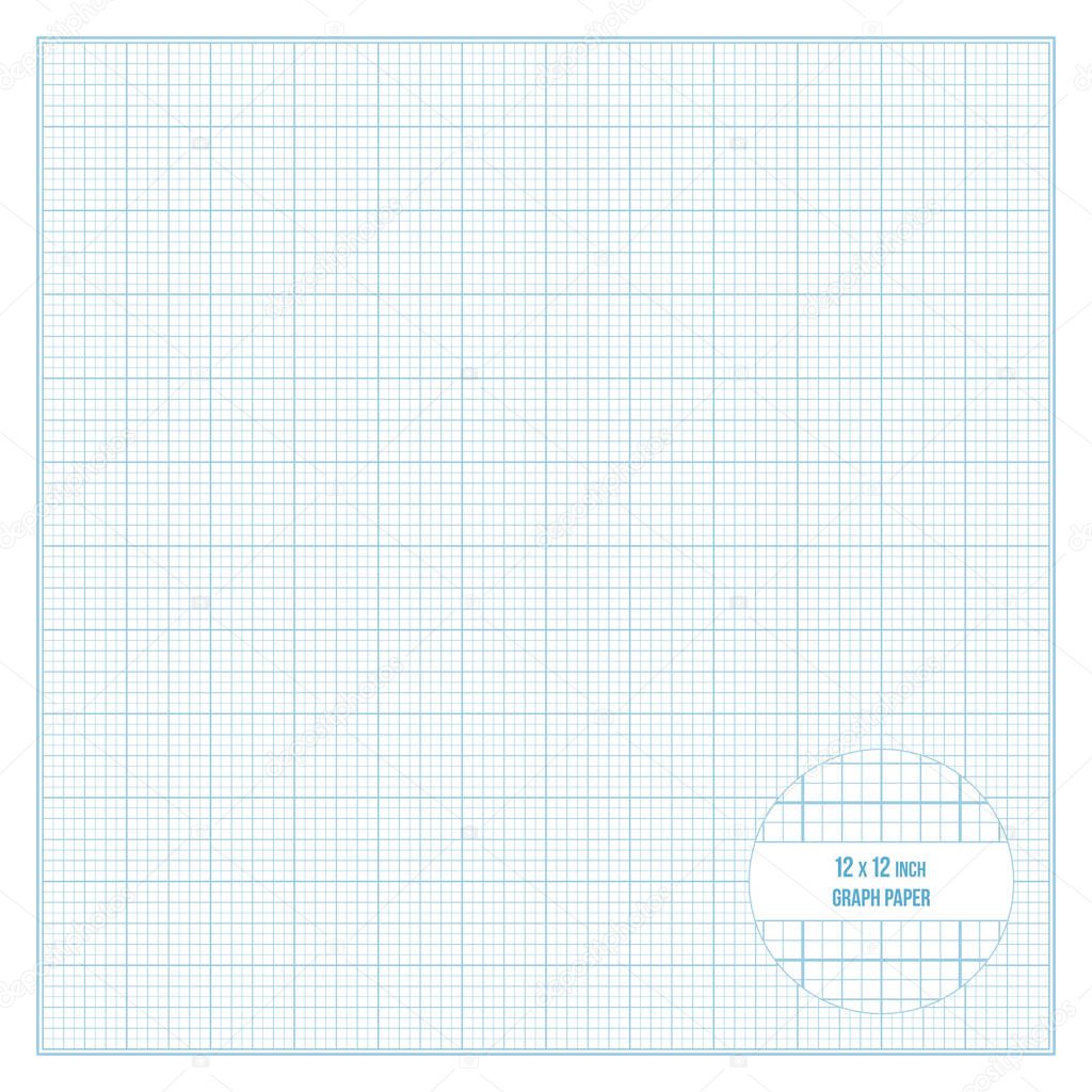 Printable Graph Paper 12x12 Inch Size Royalty Free Vector | Images and ...