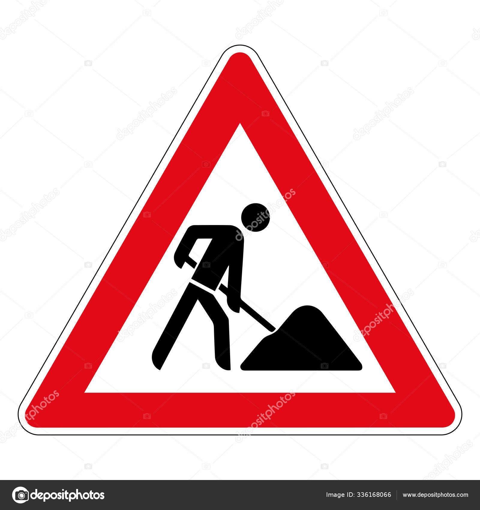 Icone De Perigo Na Estrada