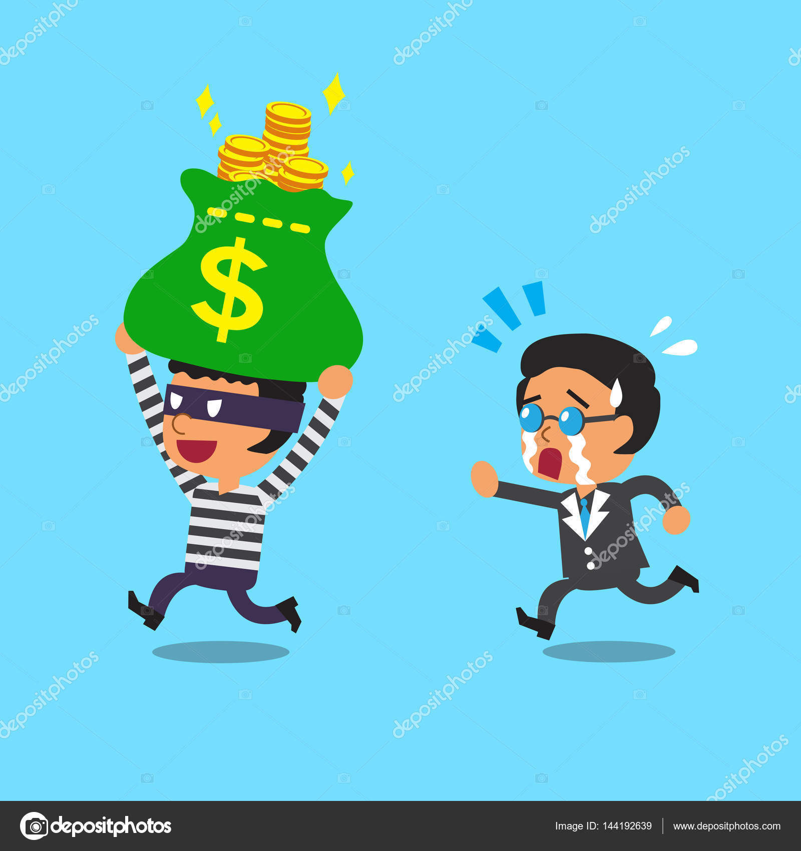 People Stealing Cartoon