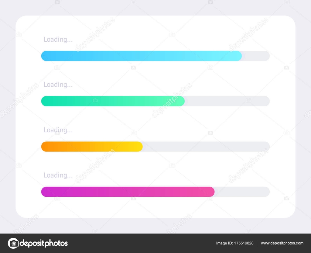 Progress upload indicator bar Stock Vector Image by ©MchlSkhrv #175519828