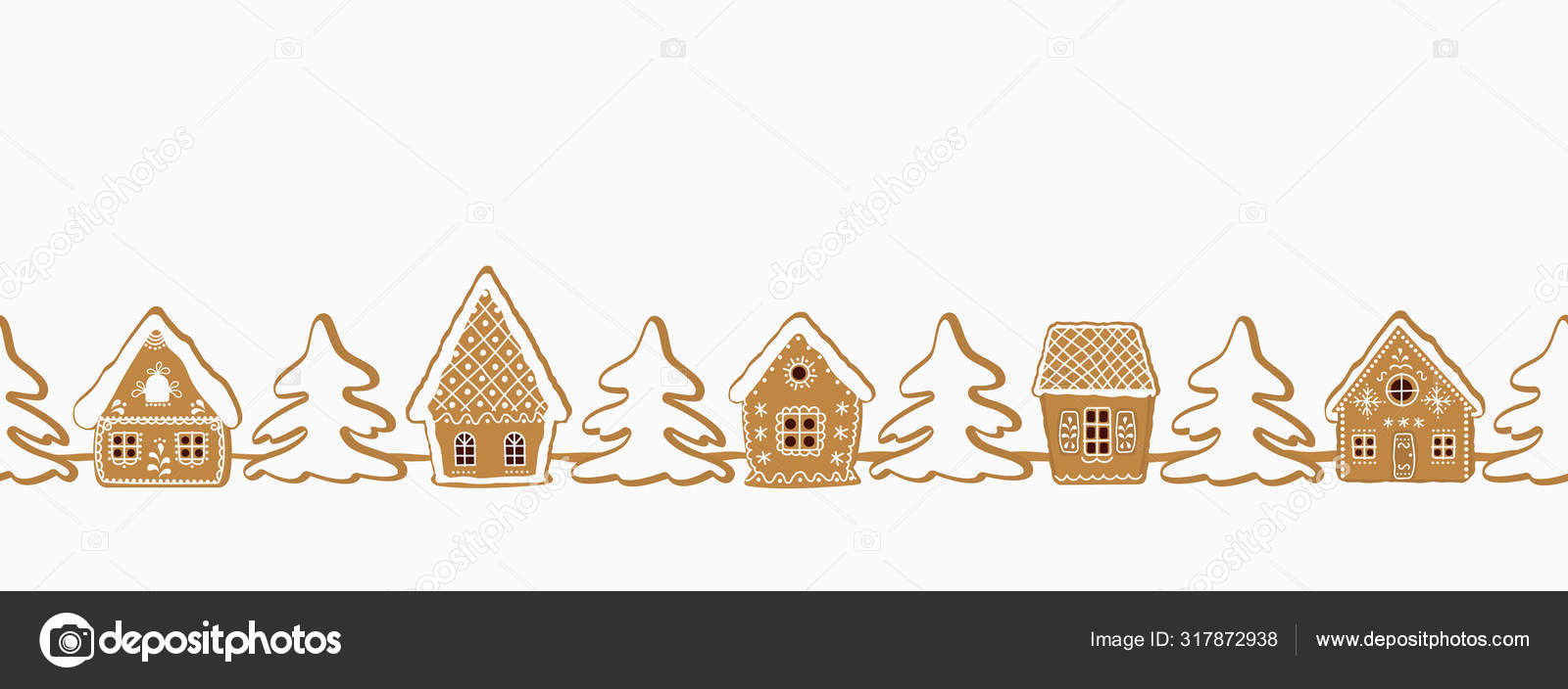 Gingerbread House Border