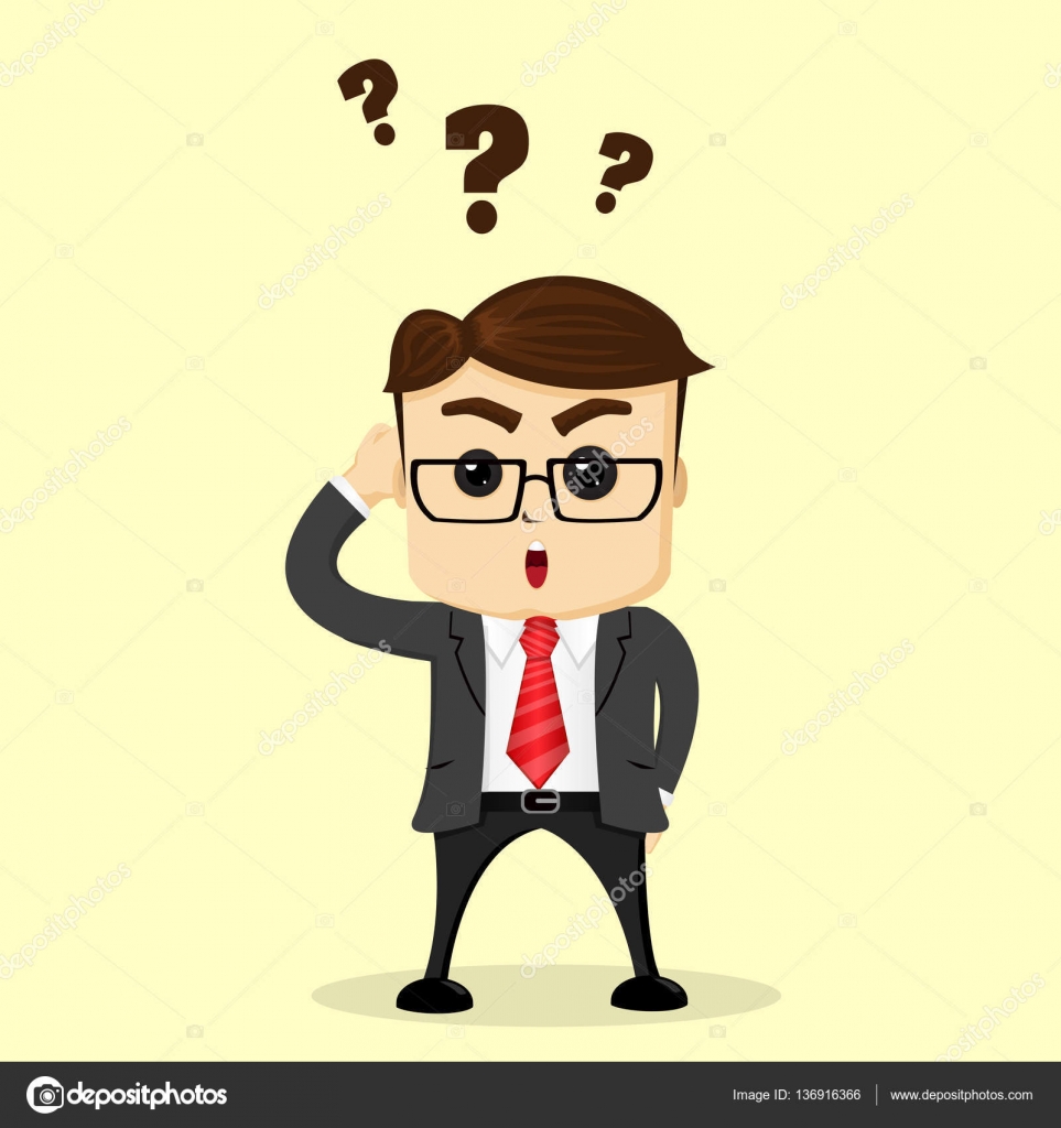 Caricatura De Rascándose La Cabeza