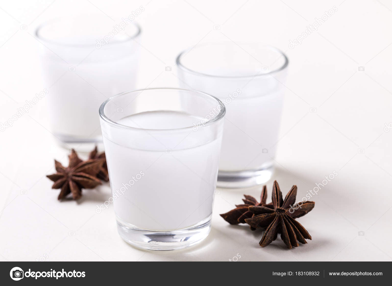 Alcohol Raki with anis. Turkish, Greek aperitif arak, Ouzo Stock Photo ...